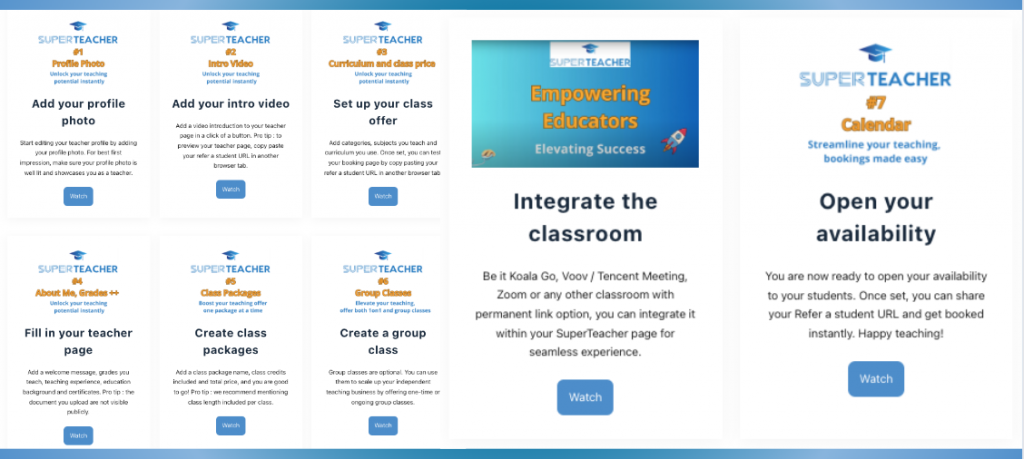 🙋🏻 What types of classes can I list on my teacher page?